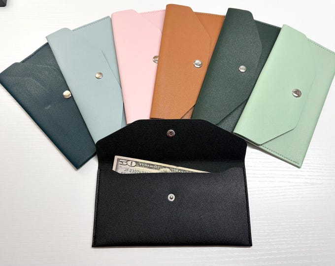 Wallet Pouch W/ 4 Ct Custom Wallet DIVIDERS - Cash Envelope System ...