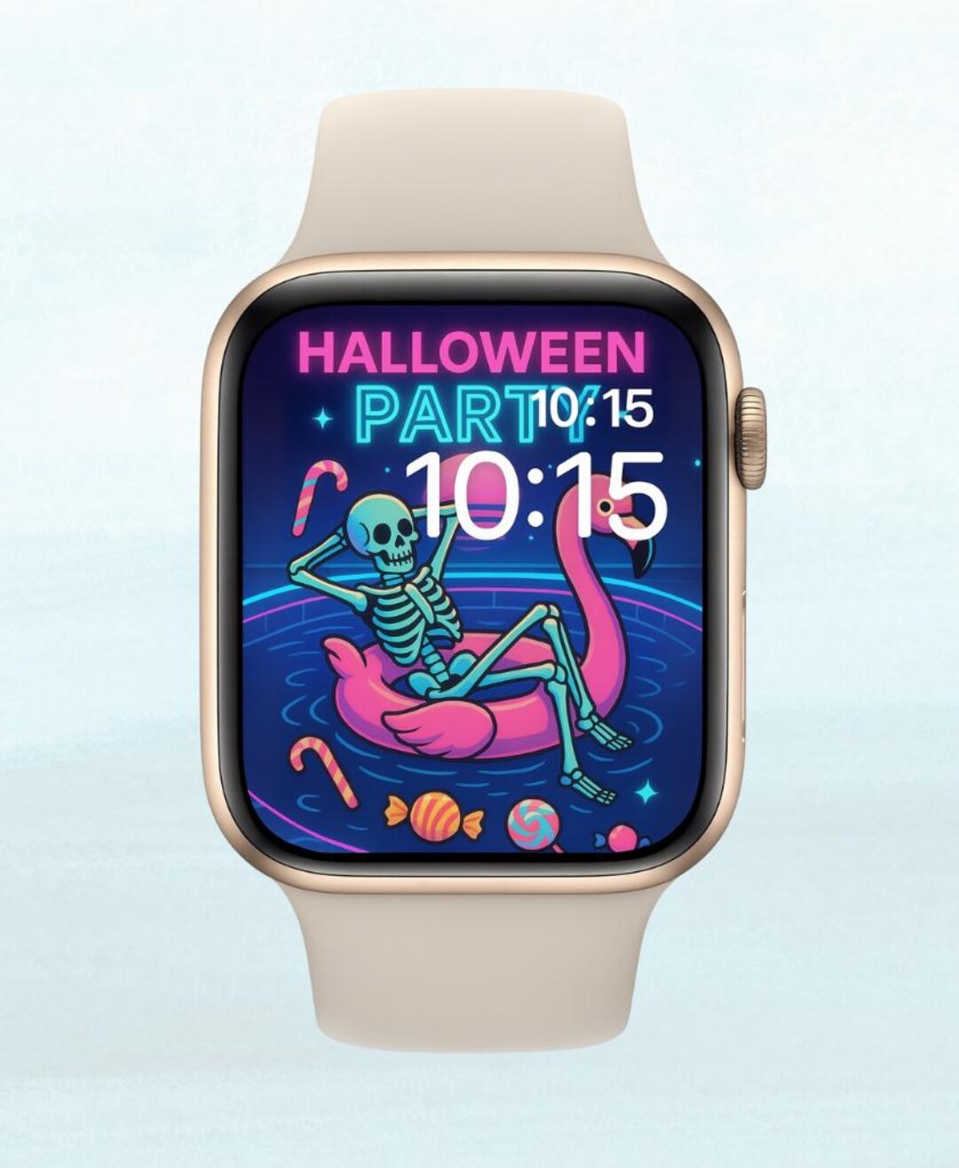 Halloween Apple Watch Wallpaper, Skull Watch Face, Floral Halloween ...