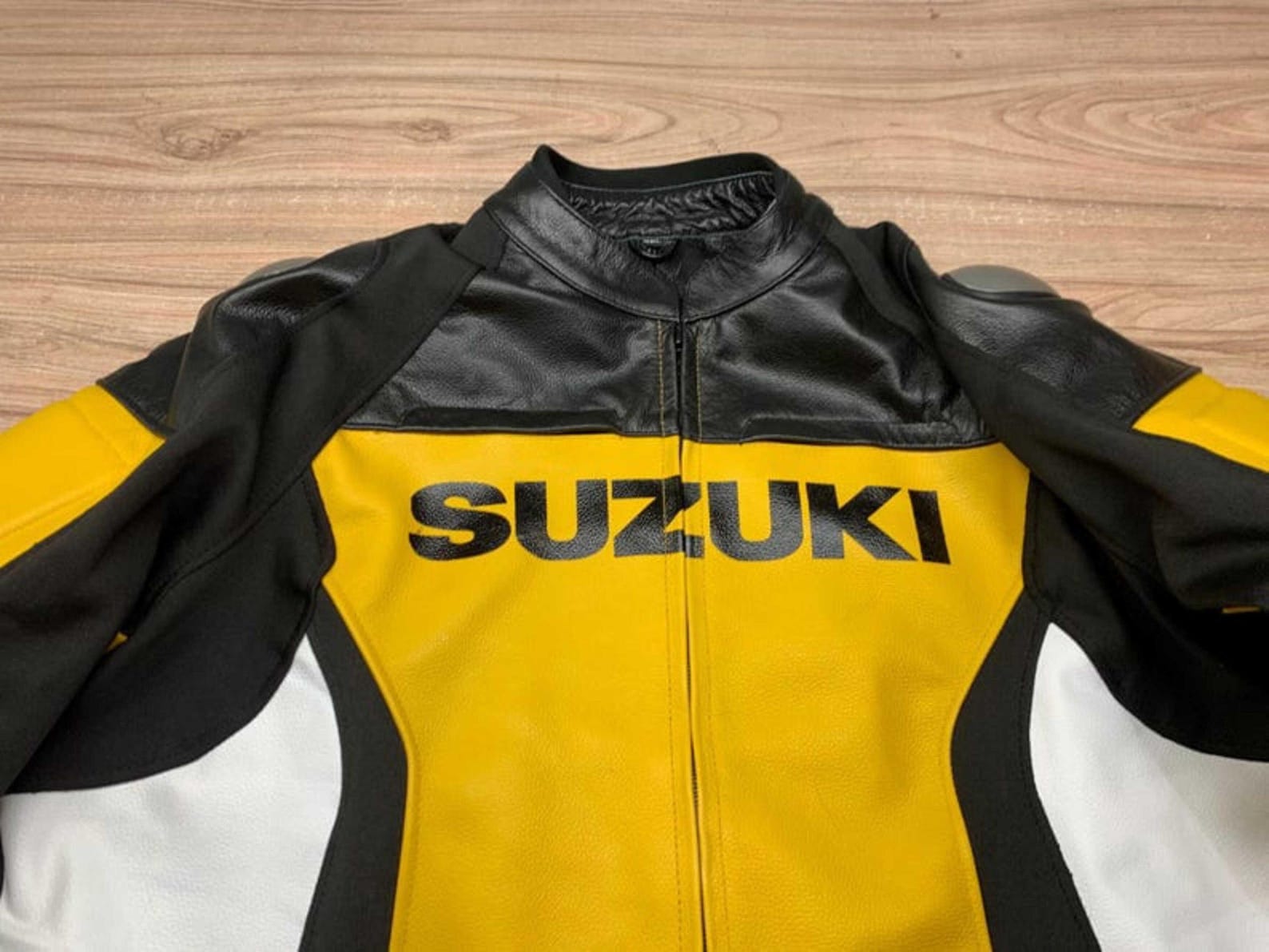 Suzuki GSX-R Motorcycle Leather Jacket – Premium Cowhide Racing Biker ...
