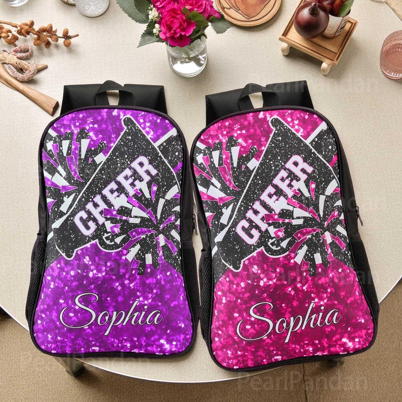 Personalized Cheer Backpack, Custom Name Cheerleader Backpack, Cheer ...