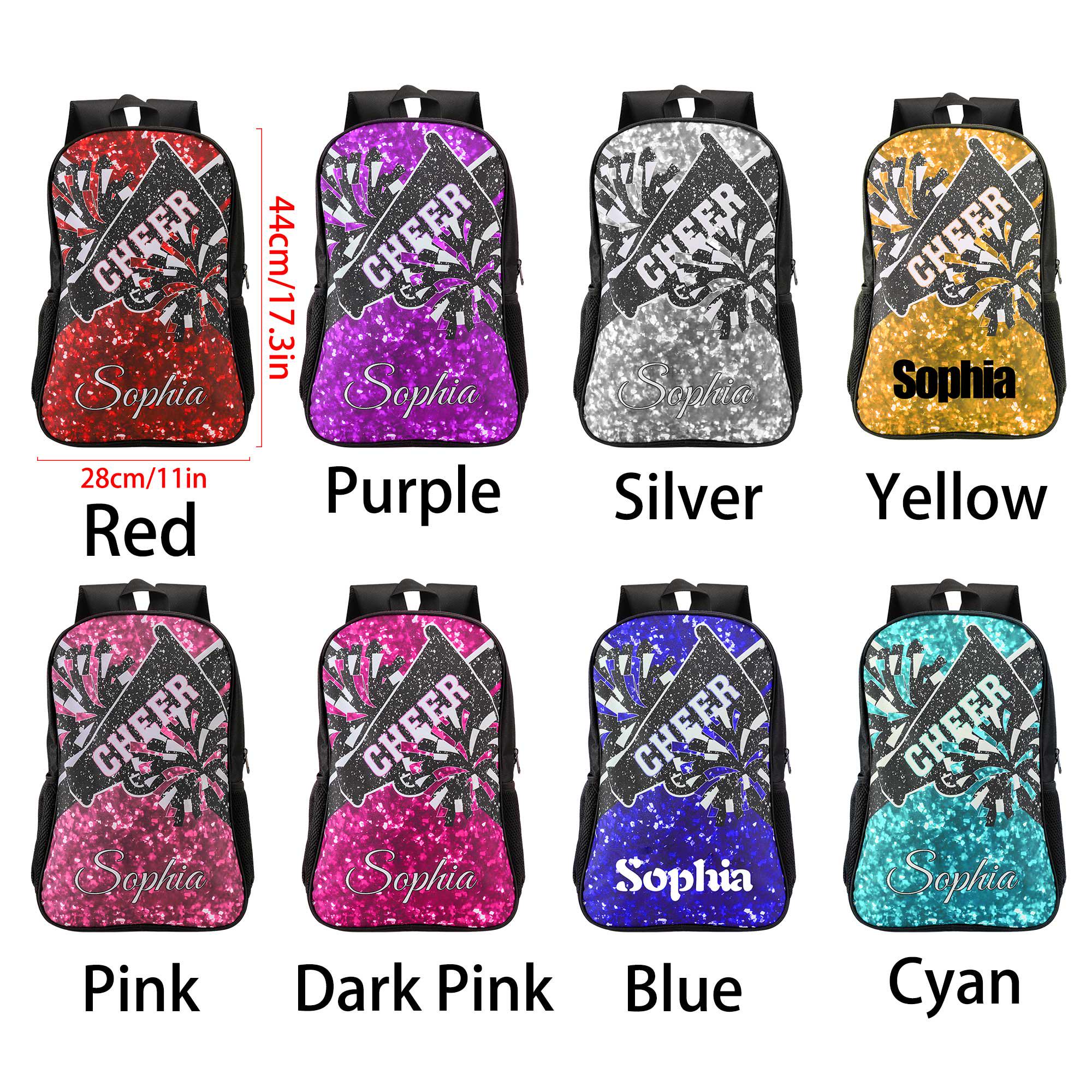 Personalized Cheer Backpack, Custom Name Cheerleader Backpack, Cheer ...