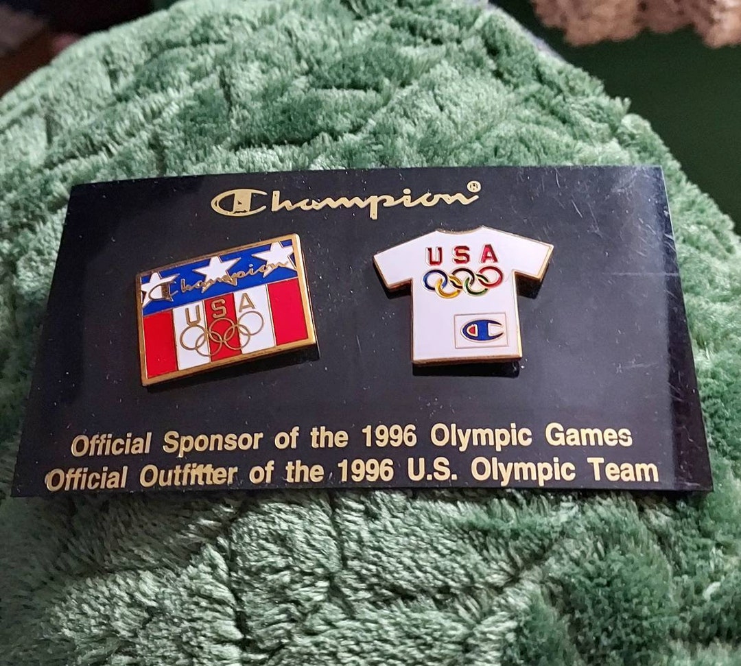 1996 OLYMPIC CHAMPION Official Sponsor Pins Team USA Pins Set on ...