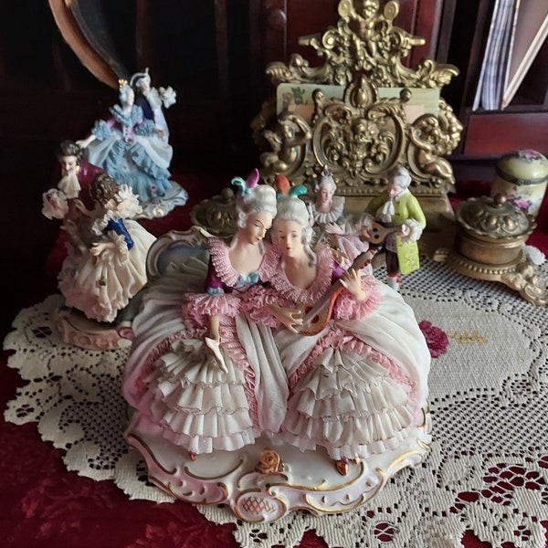 Porcelain Lace Figurine - Etsy