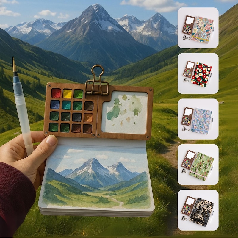 Travel Watercolor Set 15 - Etsy