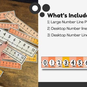Touch the Dot Math Printable Number Line Retro Themed - Etsy Australia