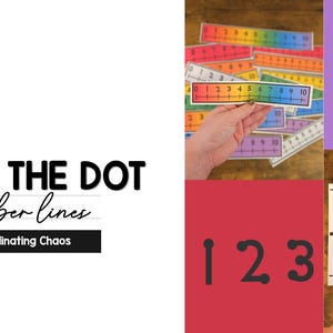 Touch the Dot Math Printable Number Line Rainbow - Etsy