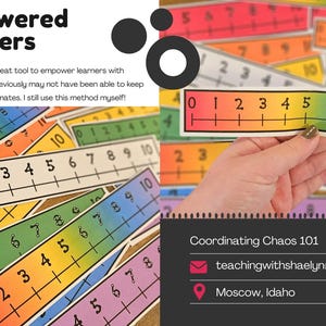 Touch the Dot Math Printable Number Line Rainbow - Etsy