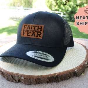 Faith Over Fear Hat, Christian Baseball Cap, Religious Trucker Hat ...