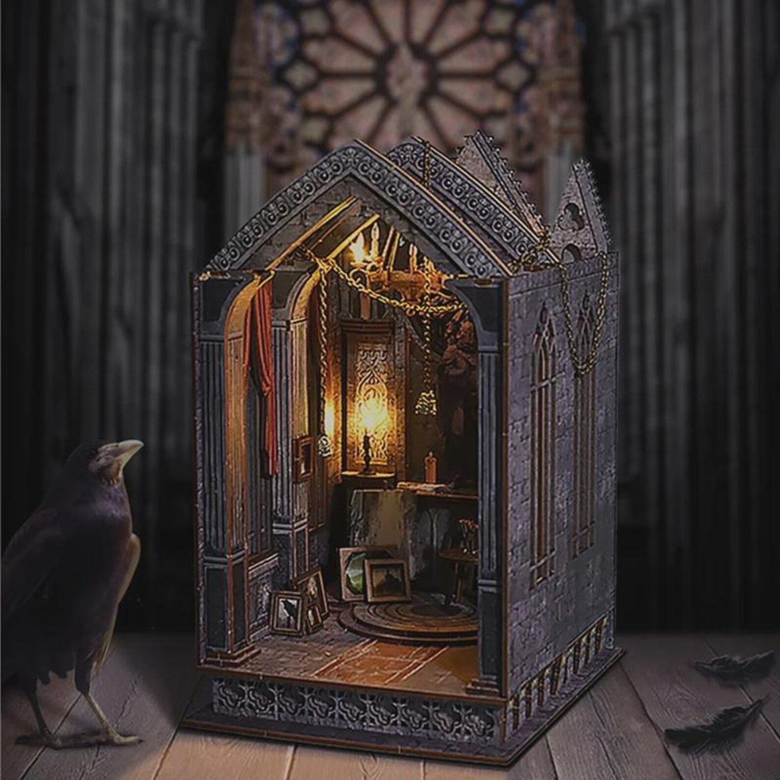 Mini Gothic Architecture Book Nook - DIY Craft Set - 3D Medieval Puzzle ...