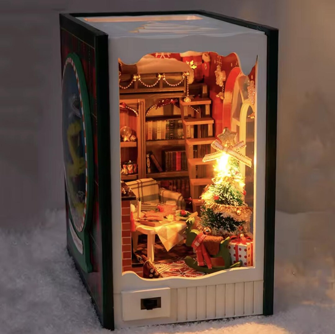 DIY Christmas Diary Book Nook Kit | 3D Holiday Puzzle Craft | Cozy ...