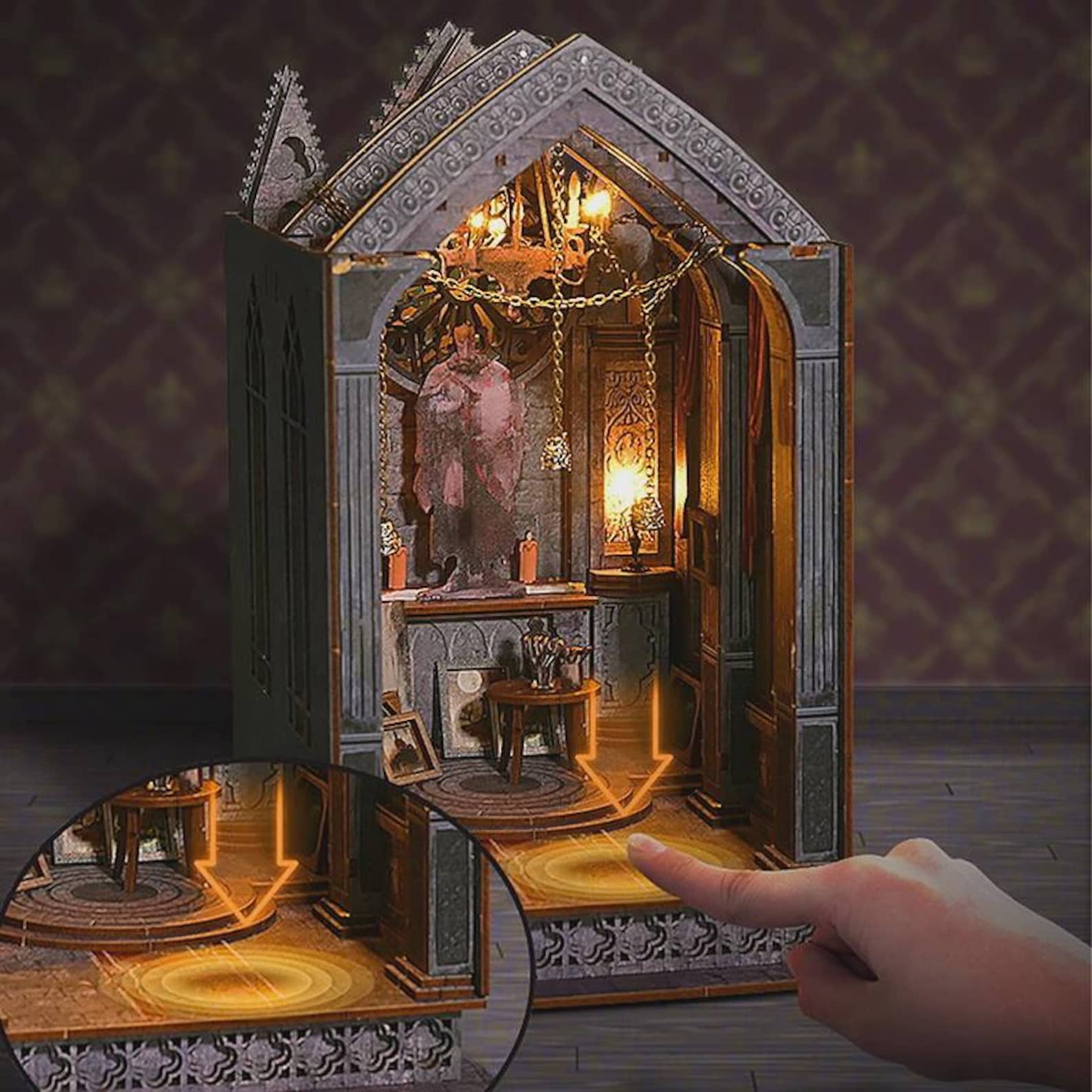 Mini Gothic Architecture Book Nook - DIY Craft Set - 3D Medieval Puzzle ...