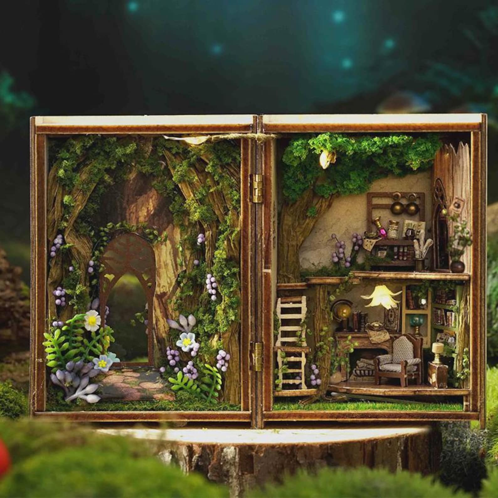 Enchanted Forest DIY Kit – Miniature Woodland Wonderland With Flowers ...