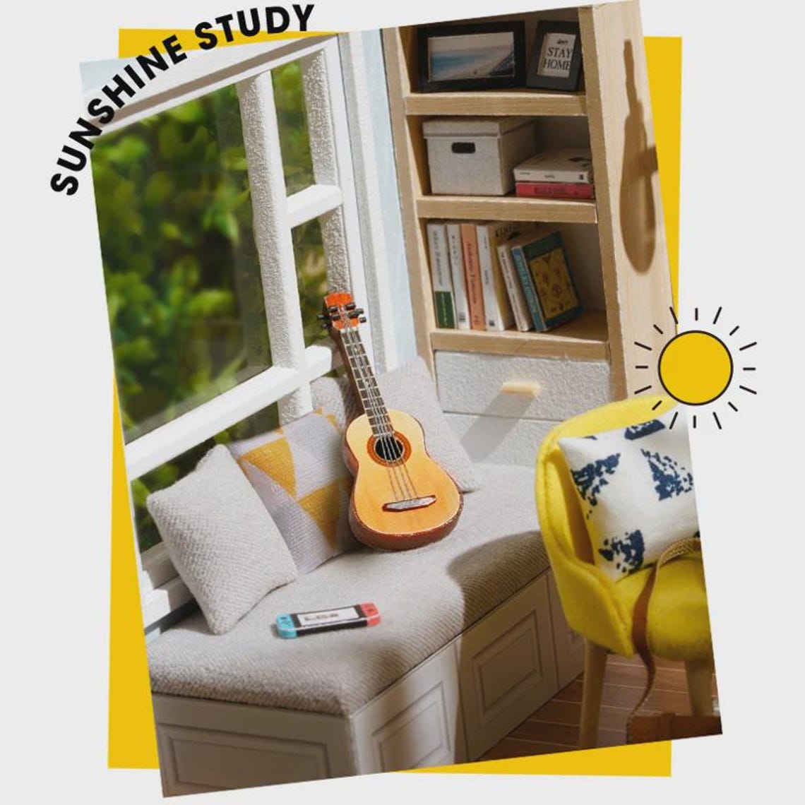 Modern Office DIY Miniature Kit – Desktop Workspace With Reading Window ...