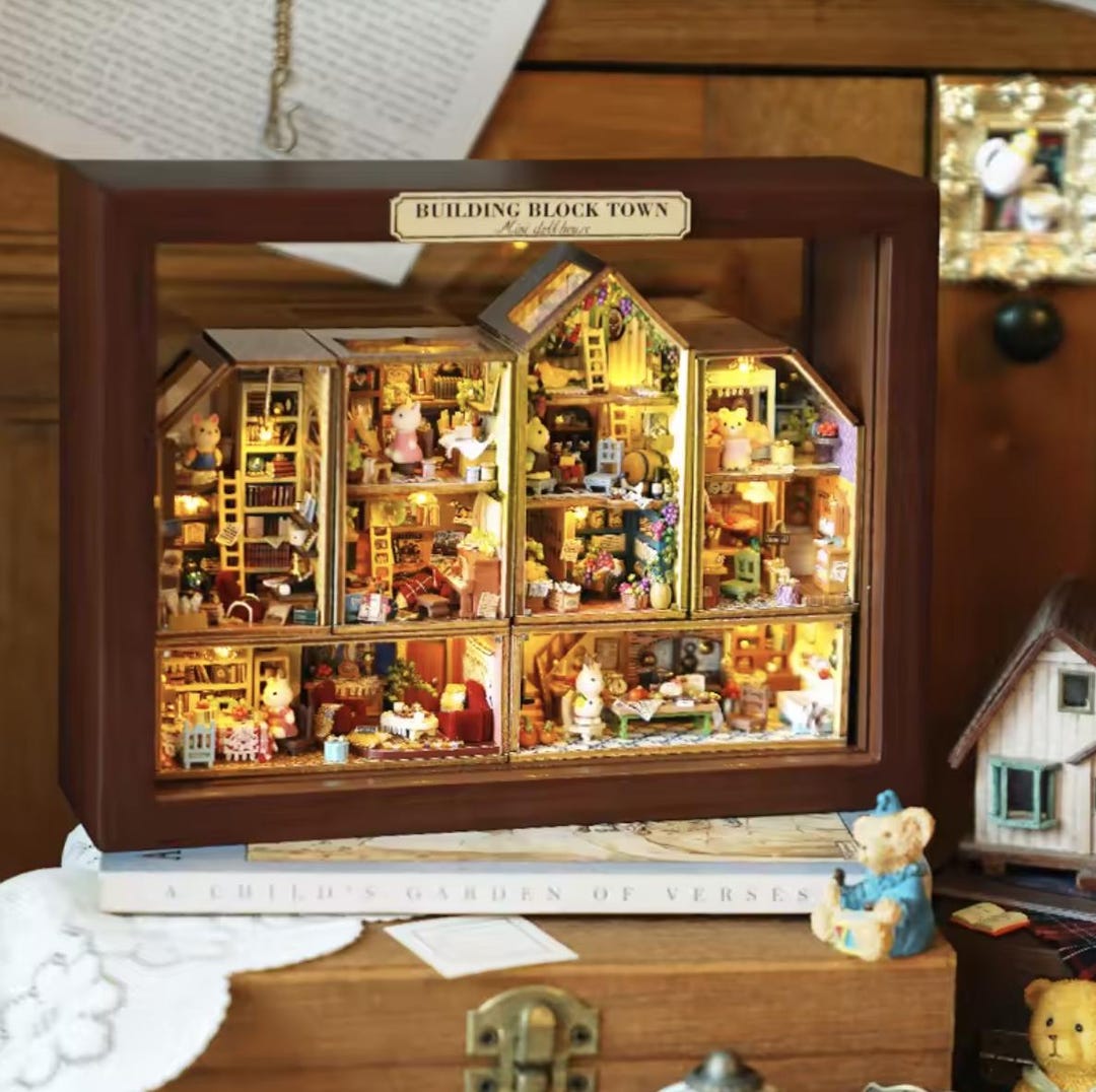 DIY Mini Mouse House Book Nook Kit | 3D Cartoon Puzzle Craft | Cute ...