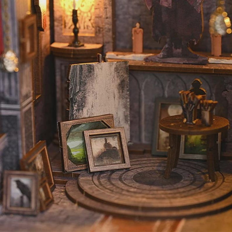 Mini Gothic Architecture Book Nook - DIY Craft Set - 3D Medieval Puzzle ...