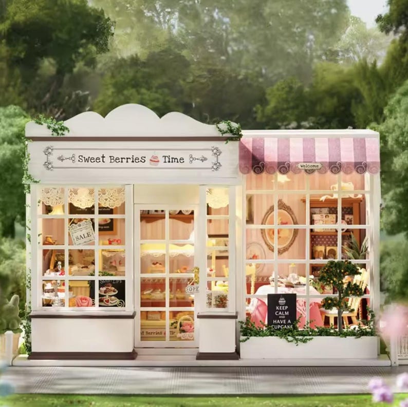 DIY Tea Cake Store Book Nook Kit | 3D Dessert Shop Puzzle Craft | Cozy ...