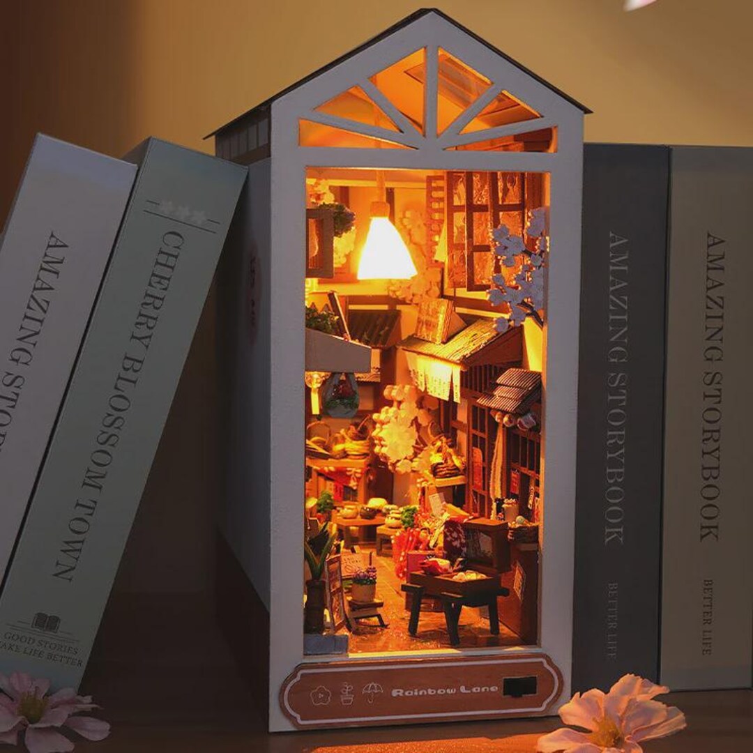 Cherry Blossom Market Book Nook DIY Kit – Miniature Japanese Street ...