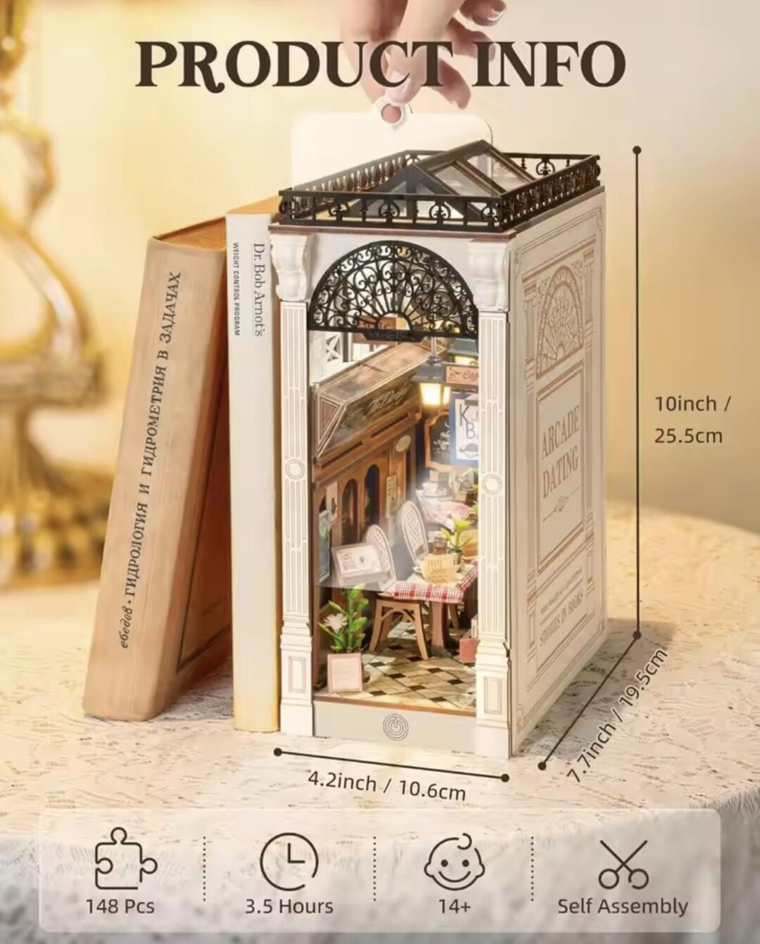 Italian Arcade Book Nook DIY Kit – Miniature Shopping Centre in Venice ...