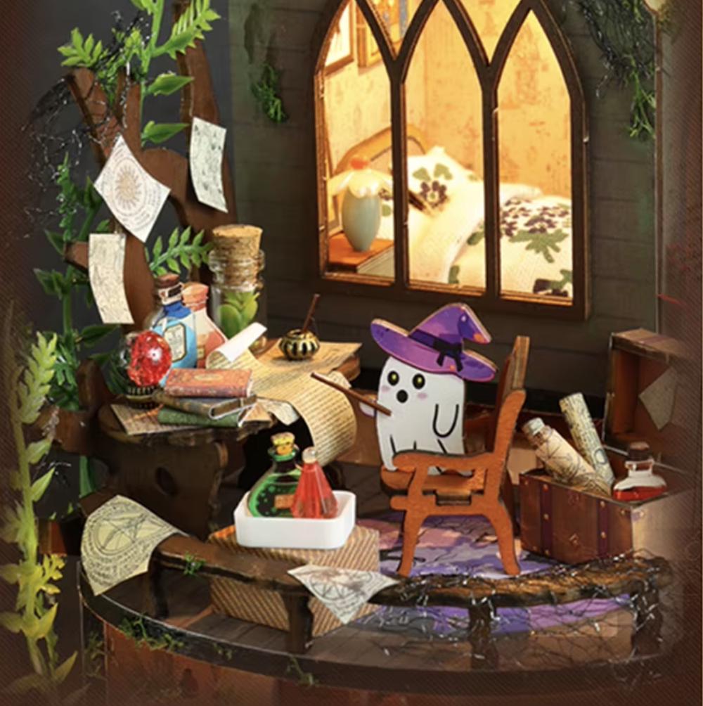 DIY Magic Cottage Book Nook Kit | 3D Spooky Halloween Puzzle Craft ...
