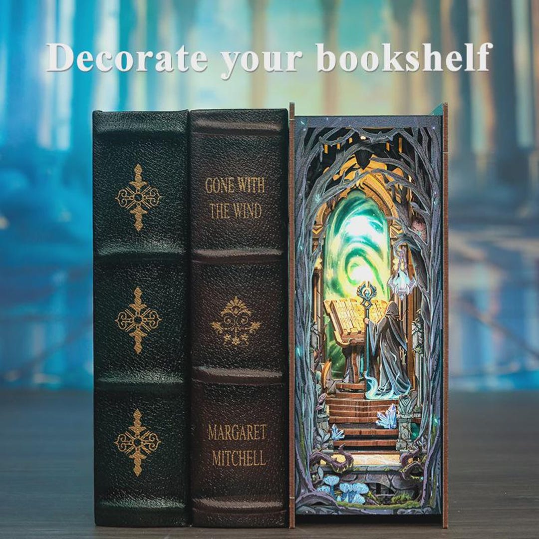 DIY Magic Portal Book Nook Kit: 3D Fantasy Shelf Insert Puzzle Craft - Etsy