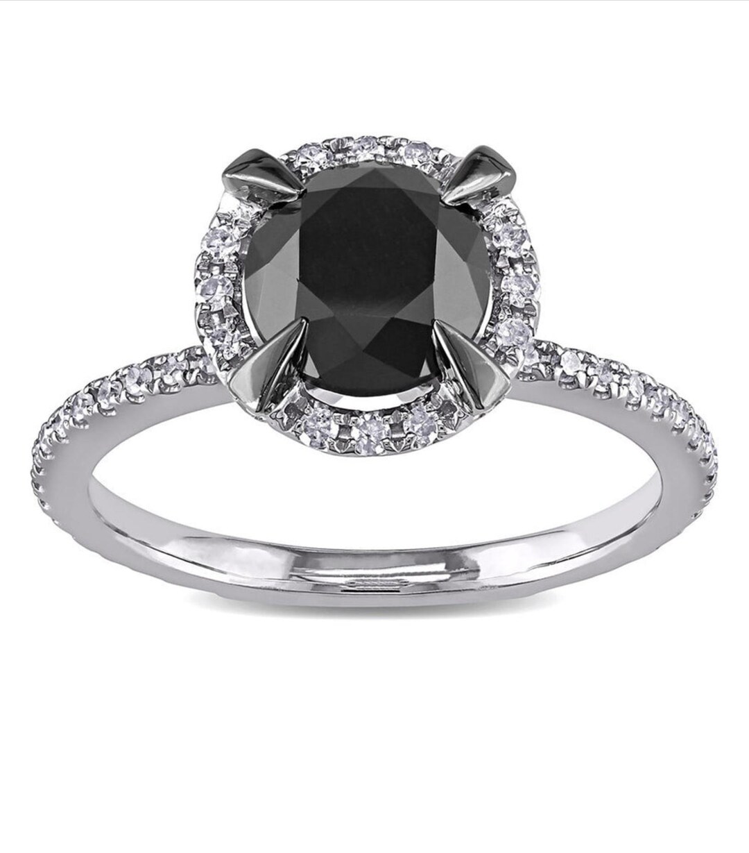Black Spinal Ring,spinal Gemstone Ring,spinal Band Ring,dainty Ring ...
