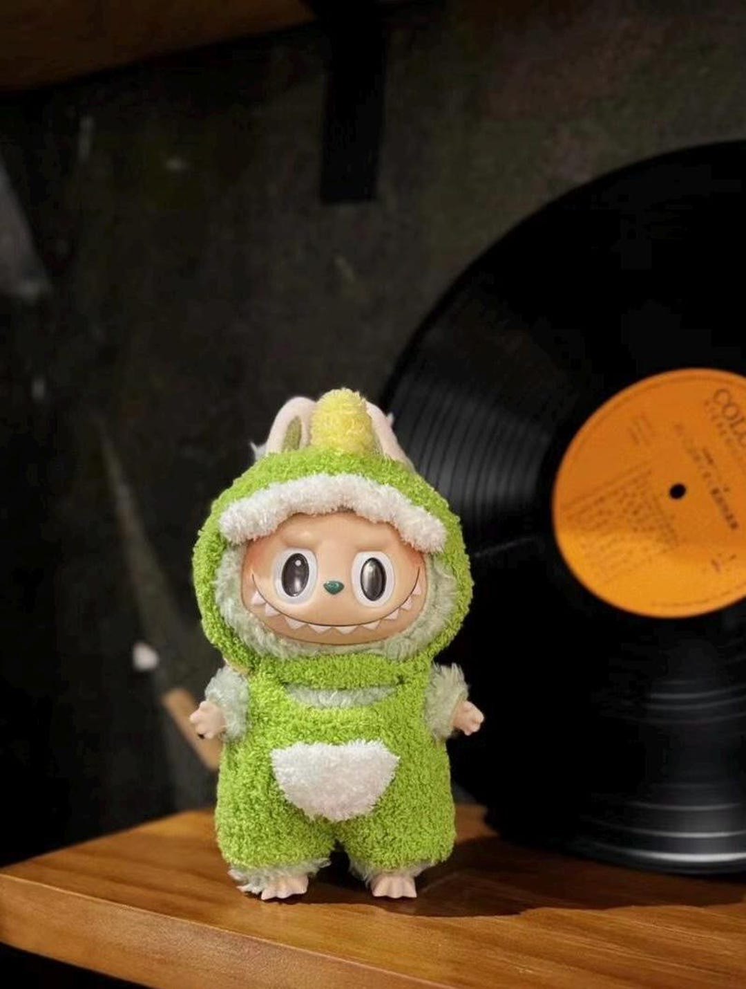 Green Dino Labubu Pajama Outfit – Handmade Plush Romper for Labubu ...