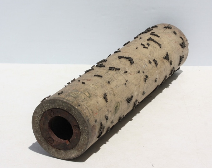 Antique Vintage Wallpaper Print Roller Industrial Salvage - Etsy
