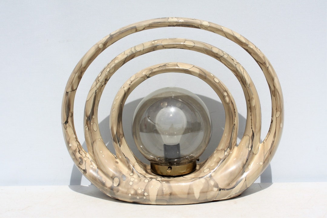 Vintage Ceramic Mid Century Modern Halo TV Lamp Light - Etsy