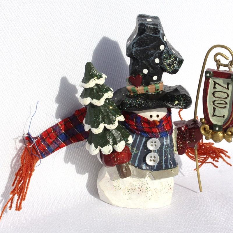 Snowman Figurines - Etsy