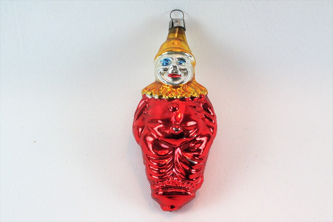 Vintage Mercury Glass Clown Figurine West Germany Circus Figural ...