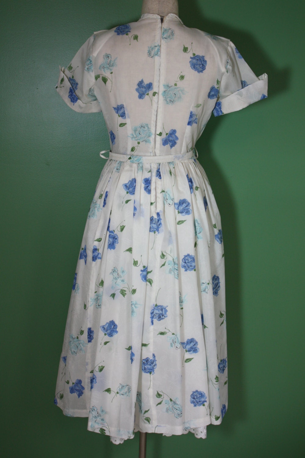 Vintage 50s 60s Summer Dress Belted Sun Dress Day Dress Full | Etsy