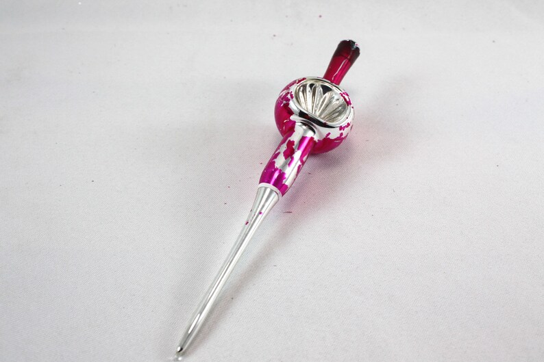 Vintage Christmas Mercury Glass Feather Mini Tree Ornament Tree Topper ...