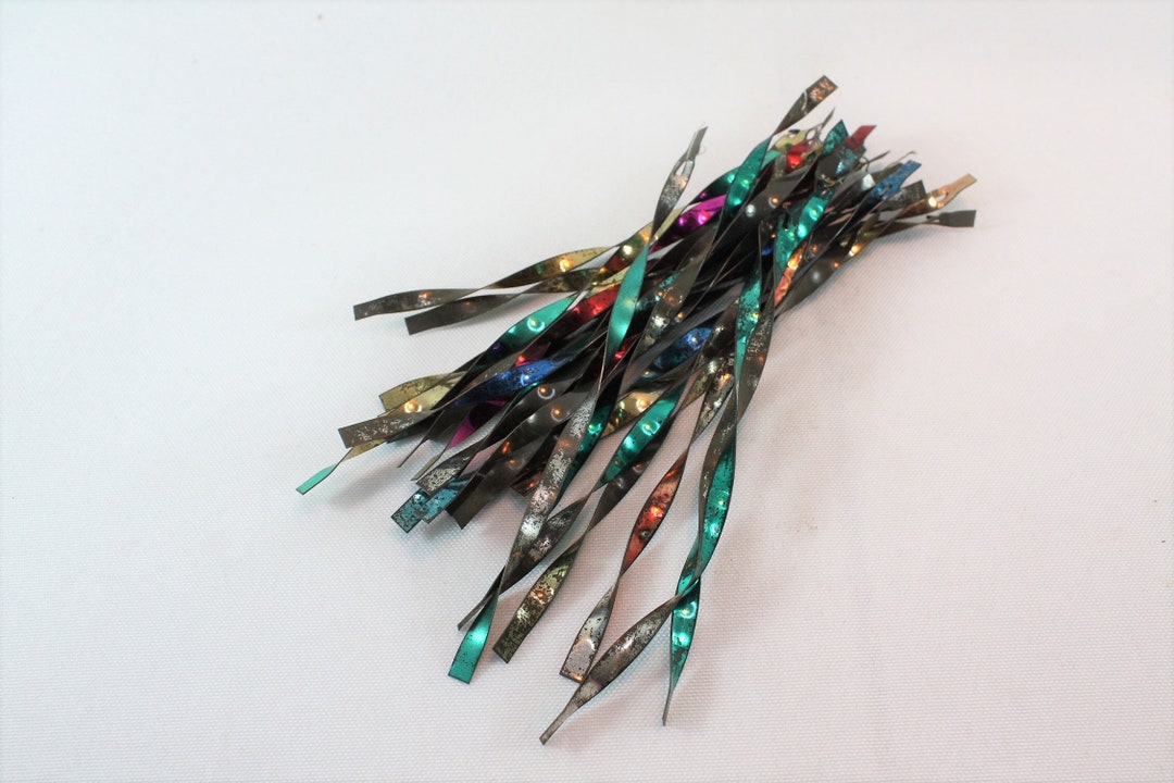 Vintage Christmas Ornament Diamond Ray Jeweled Icicles Multi-colored ...