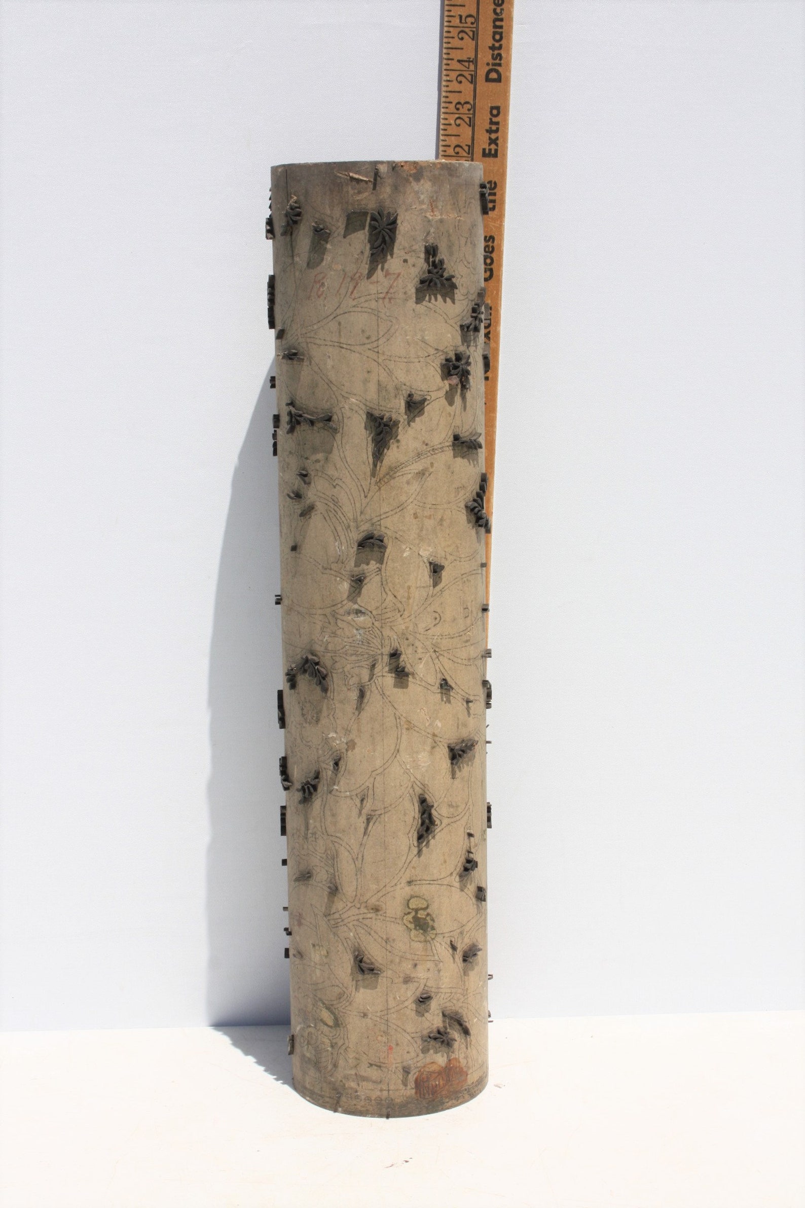 Antique Vintage Wallpaper Print Roller Industrial Salvage - Etsy