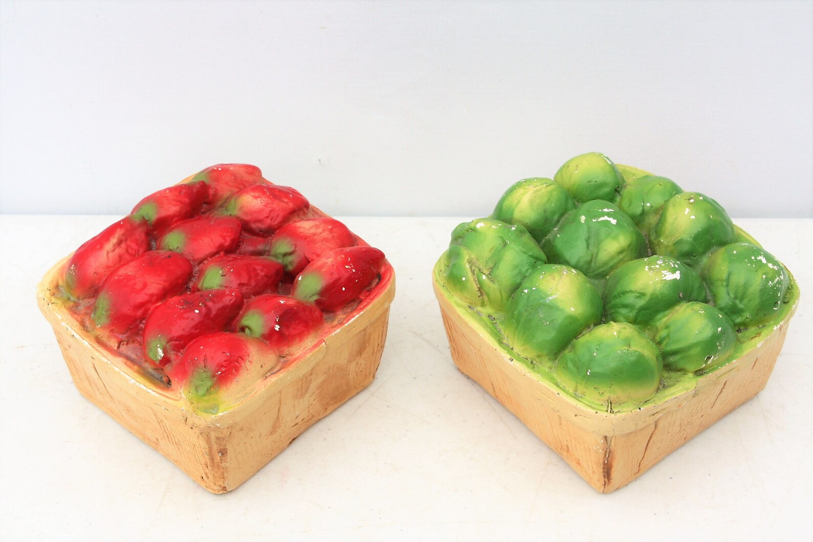 Vintage Store Display Food Fruit Vegetables Chalkware Chalk | Etsy