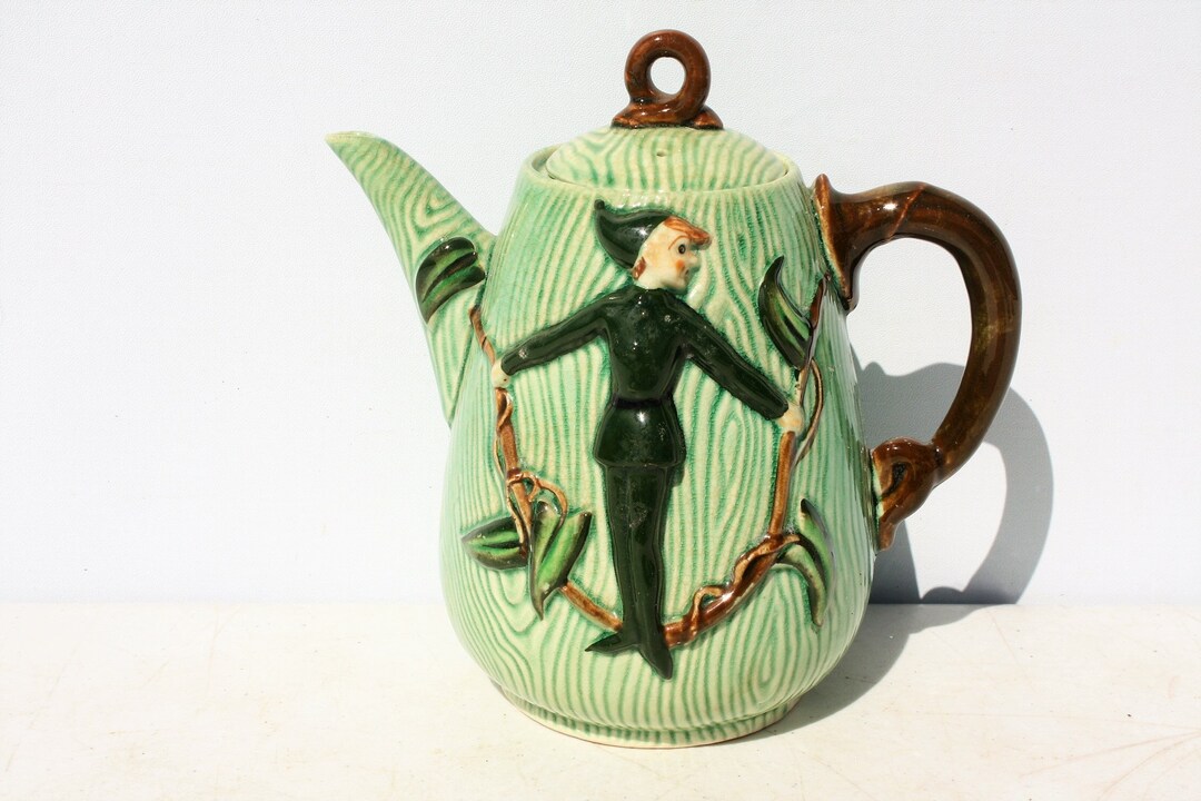 Vintage Ceramic Tea Pot Elf Pixie Jack and the Beanstock L Batlin & Son ...