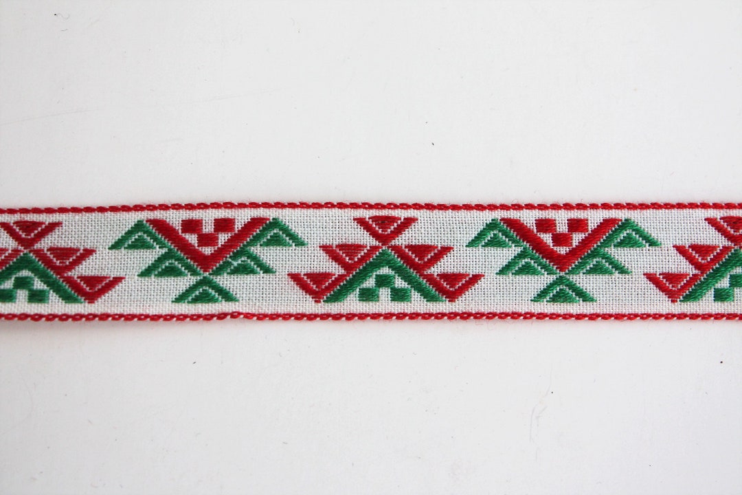 Vintage Sewing Trim Cotton Aztec Southwestern Native American Novelty ...