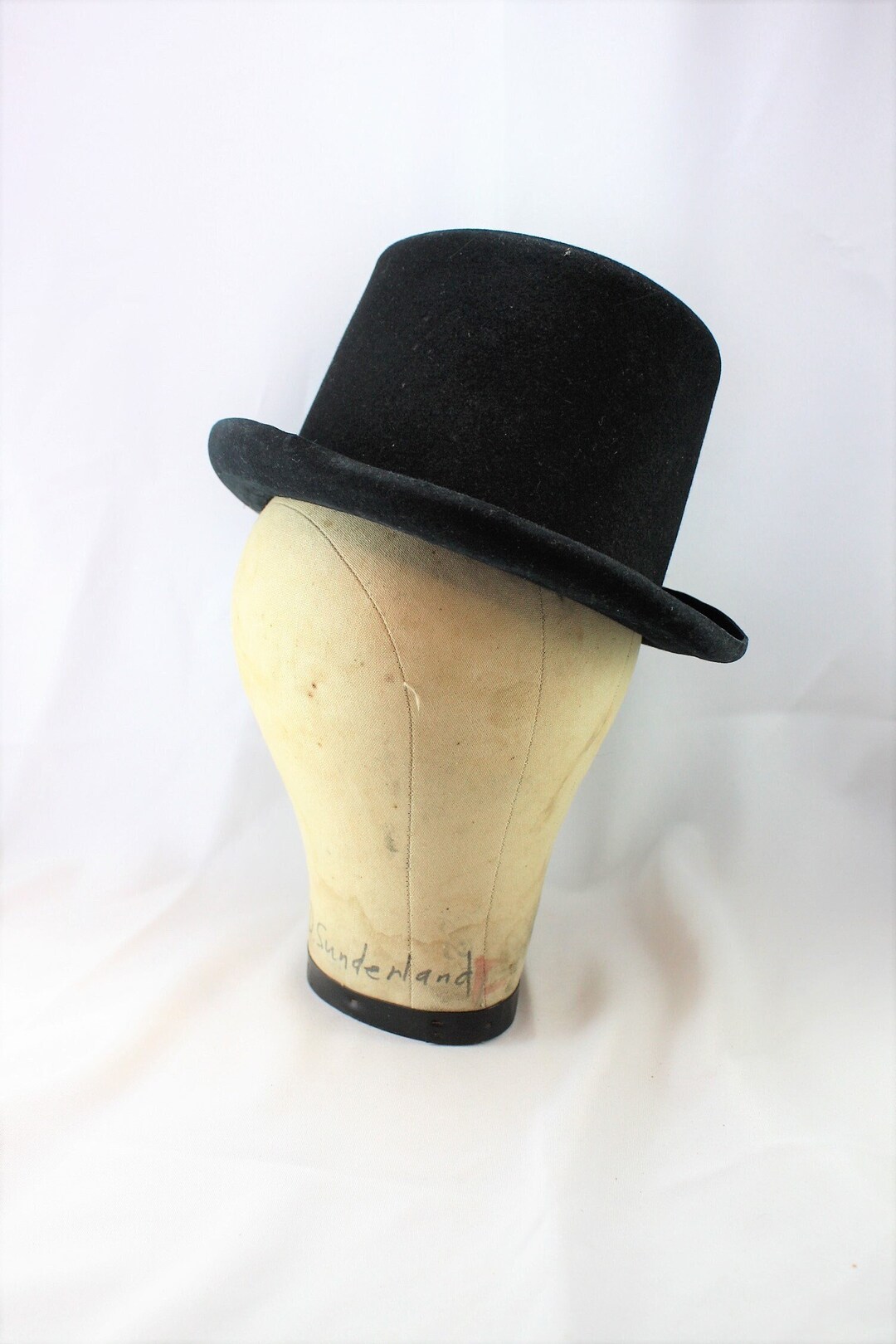 Vintage Top Hat Formal Black Reclaimed Felt Schwartz Hat Works - Etsy