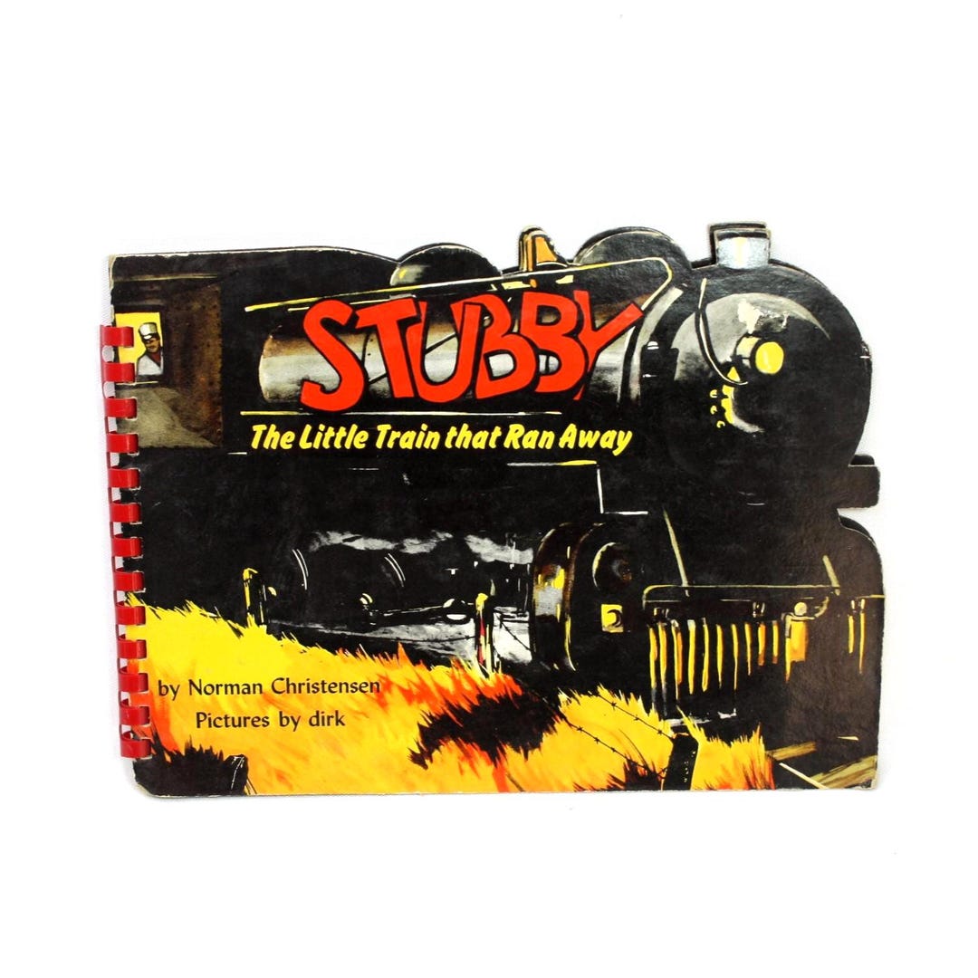 Vintage "stubby the Little Train That Ran Away" 1948 Steam Locomotive ...