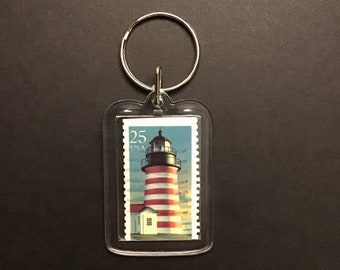 Lighthouse Keychain - Etsy