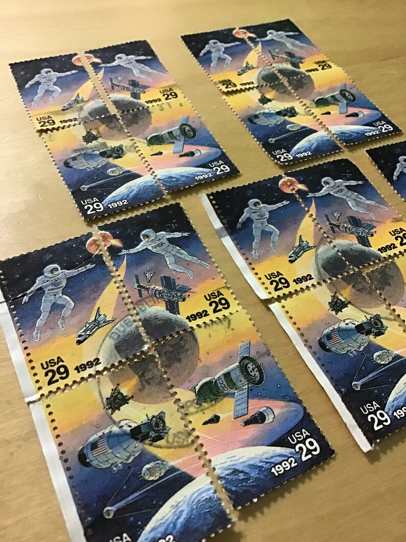 20 Space Postage Stamps 5 sets | Etsy