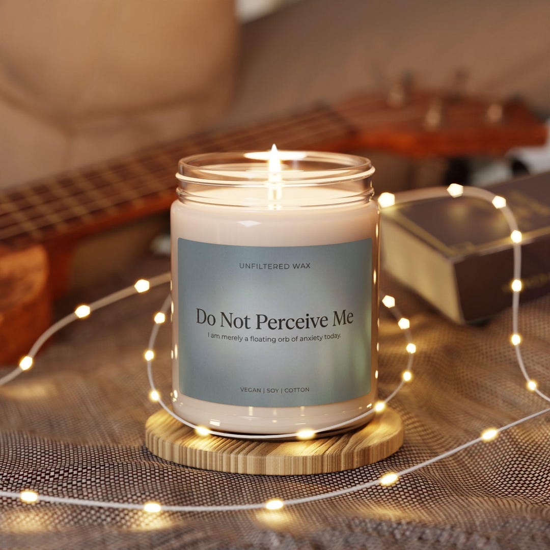 Do Not Perceive Me Candle – Floating Orb of Anxiety Scented Gift for ...
