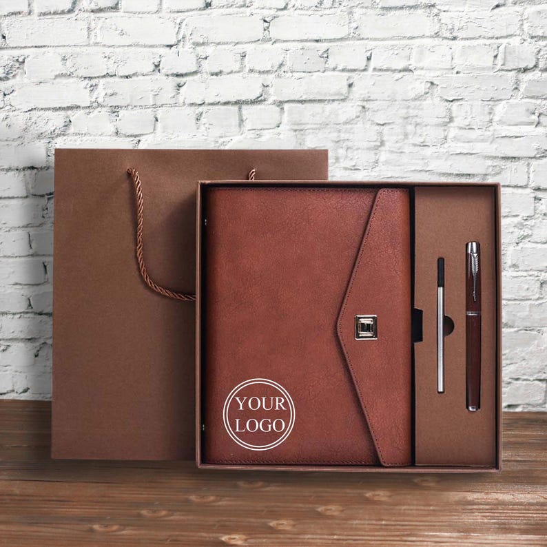 Christmas Corporate Gift Set,personalized Logo Notebook, Pen & Notebook ...