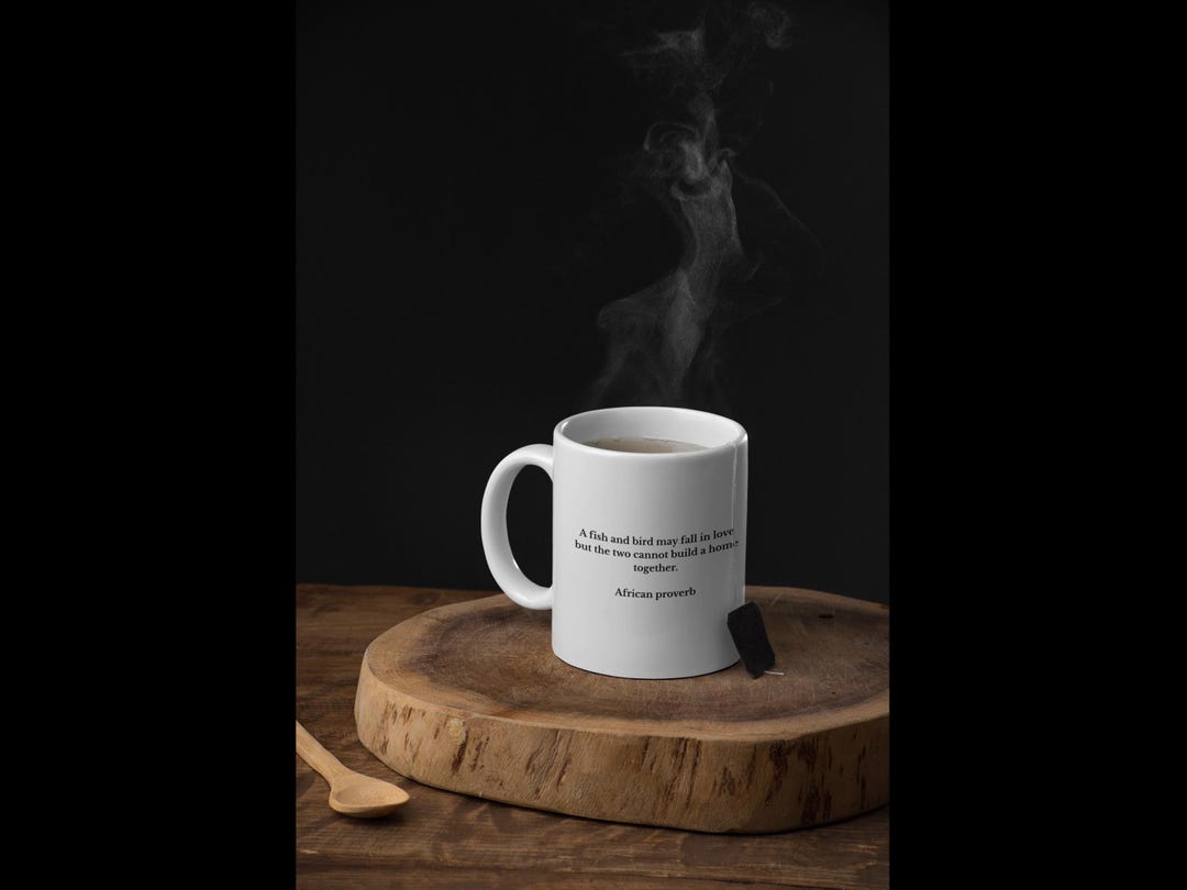 African Proverb Coffee Mug: Inspirational Quote, Nature Lover Gift - Etsy