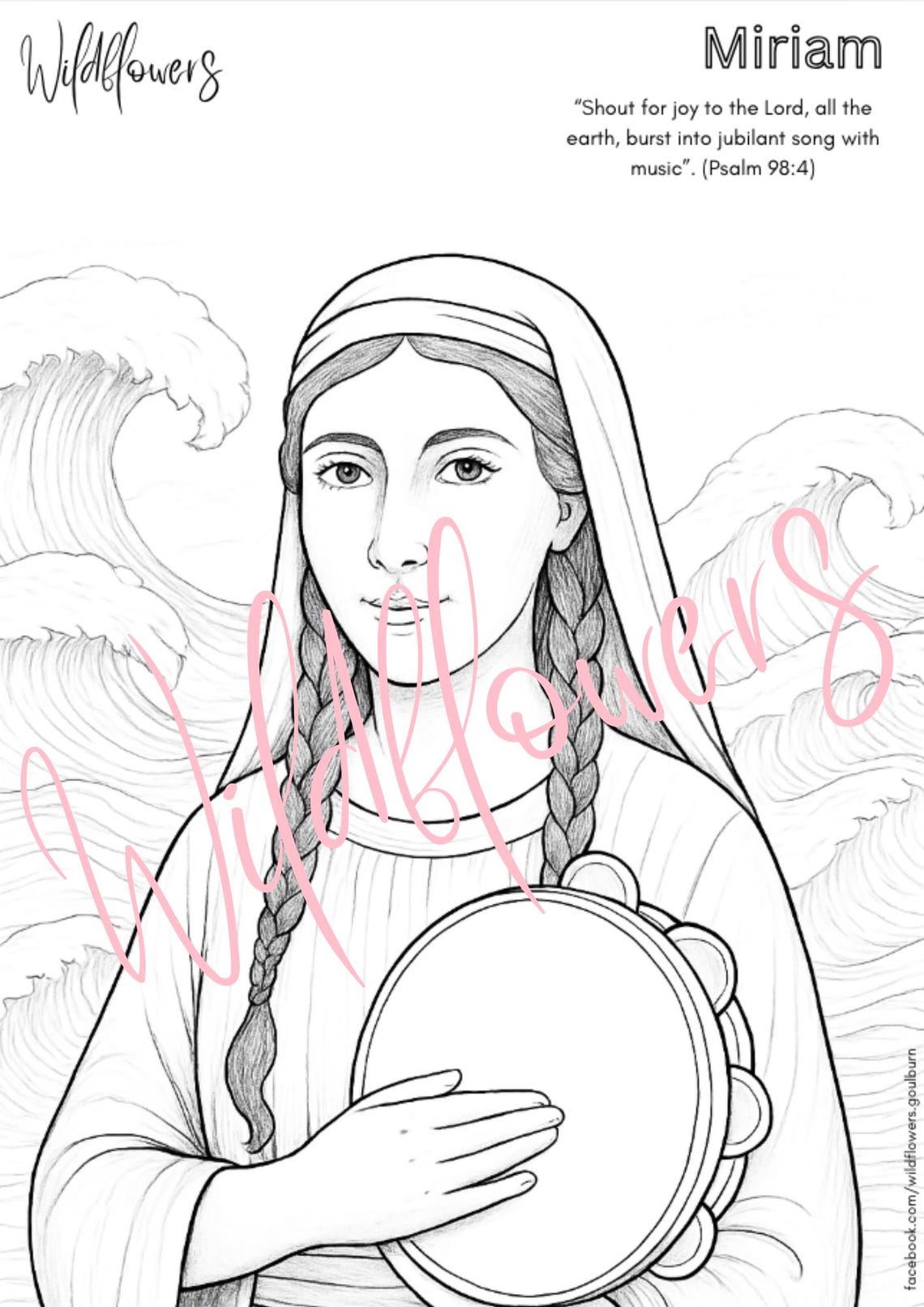 Women of the Bible Colouring Pages - Mary Magdalene, Ruth & Miriam ...