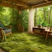 Handmade Moss Rug - Realistic Green 3D Forest Carpet for Cozy Home ...