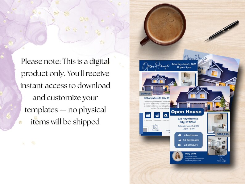 Open House Sign in Sheet | Open House Feedback Form | Open House Forms ...