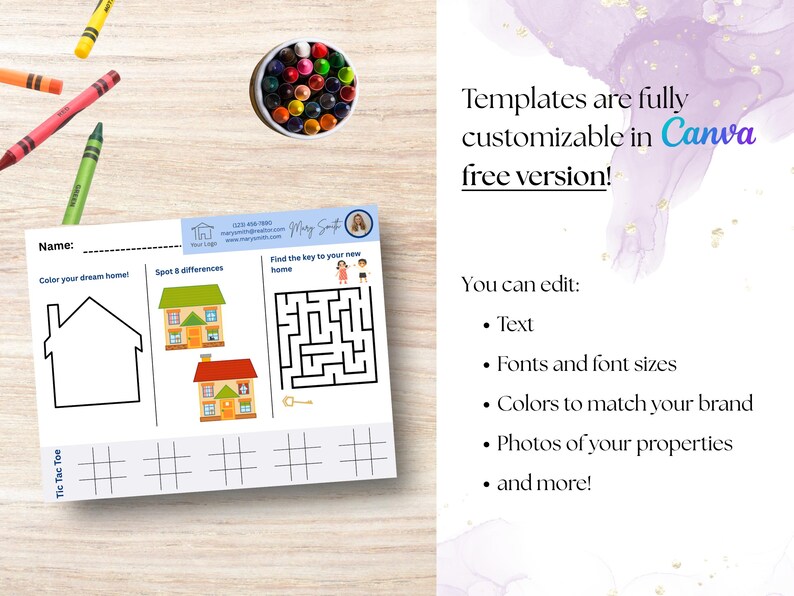 Open House Coloring Page | Kids Activity Page | Coloring Page for Kids ...