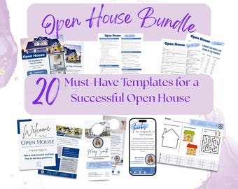 Open House Template - Real Estate - Instant and Digital Download ...