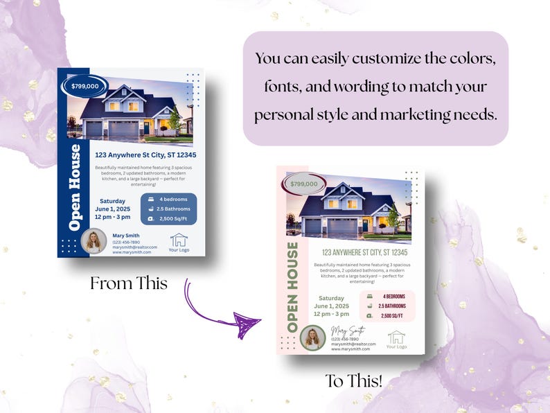 Open House Sign in Sheet | Open House Feedback Form | Open House Forms ...
